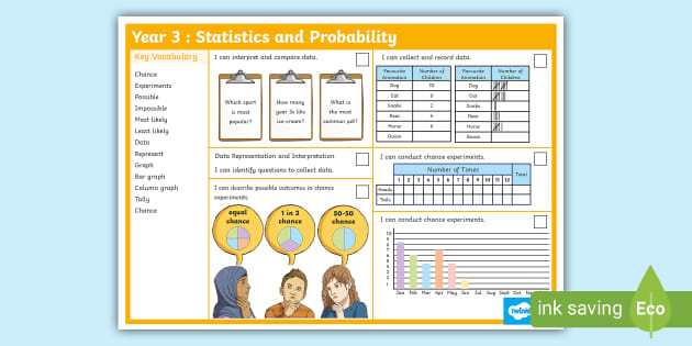 Year 3: Statistics and Probability Maths Knowledge Organiser