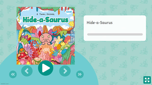 Hide-a-Saurus Listen and Follow Audio Story