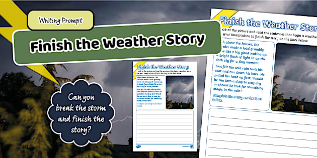 Finish the Weather Story Worksheet