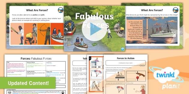 Science: Forces: Fabulous Forces Year 5 Lesson Pack 1