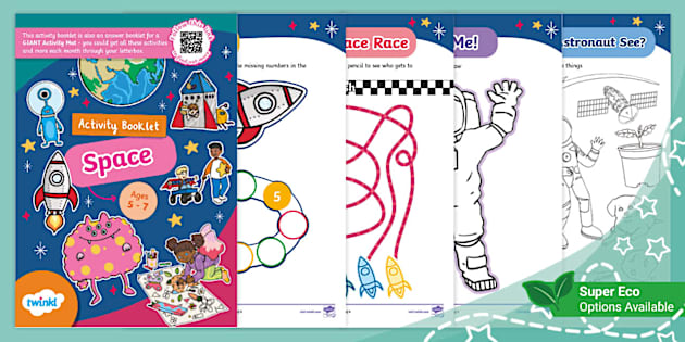 Space Activity Booklet (Ages 5 - 7) (teacher made) - Twinkl
