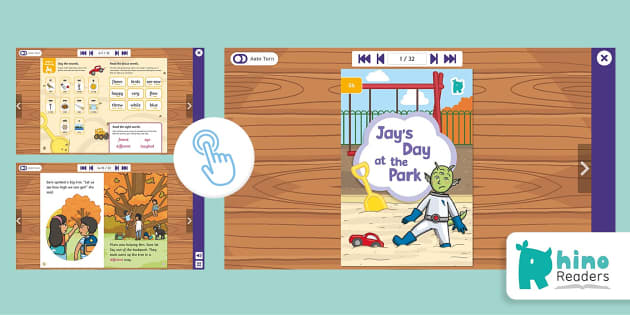 Level 5b Decodable Readers: Jay's Day at the Park - Twinkl