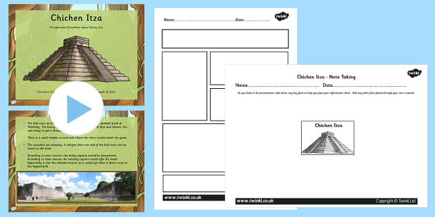 Maya Civilization Chichen Itza Lesson Teaching Pack PowerPoint