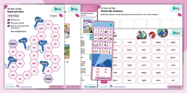 3b All Sorts of Jobs: Resource Pack - Twinkl Rhino Readers