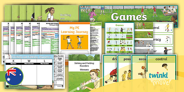 Move PE Year 5 Striking and Fielding: Rounders Unit Pack