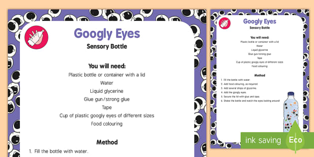 Googly Eyes Sensory Bottle (teacher made) - Twinkl