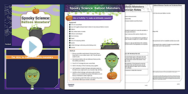 Spooky Science: Balloon Monsters (Hecho por educadores)