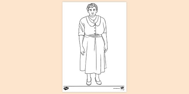 Elsie Norris Colouring Sheet | Colouring Sheets - Twinkl