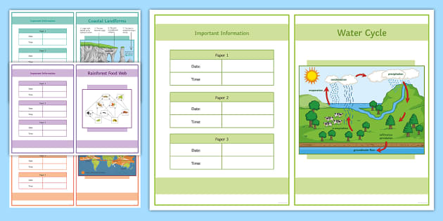 Physical Geography: GCSE Good Luck Cards - Twinkl