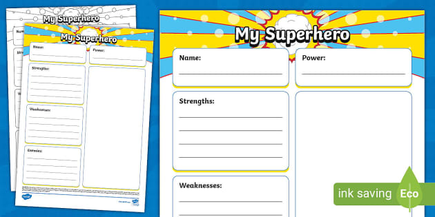 Superhero Fact File Template (nauczyciel wykonał) - Twinkl Superhero Fact File Template (nauczyciel wykonał) - Twinkl