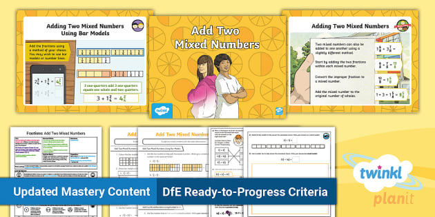 👉 Y4 Add Fractions Greater Than 1 Planit Maths Lesson 3 Of 6