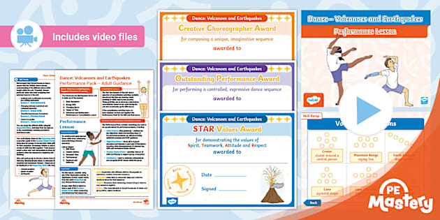 PE Mastery: LKS2 Volcanoes and Earthquakes Dance Performance Pack
