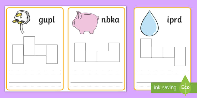 CCVC and CVCC Elkonin Spelling Card - CCVC CVCC Spelling Cards