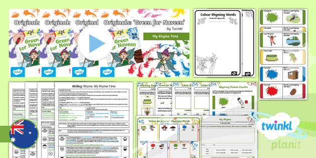 Foundation Writing Originals: 'Green for Naveen' Rhyme Pack