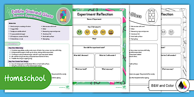 Edible Stained Glass Science Experiment for Kids - Twinkl