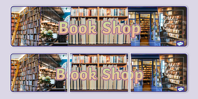 Book Shop Photo Display Banner (Teacher-Made) - Twinkl