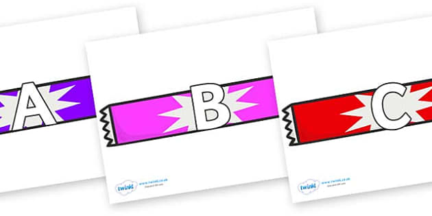 A-Z Alphabet on Candy Bars (teacher made) - Twinkl