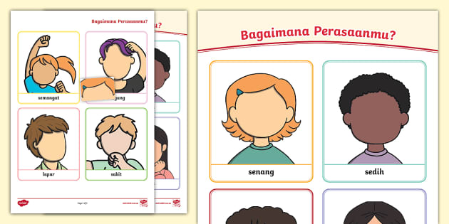 Years 1-2 Indonesian Activity: Feelings (teacher made)