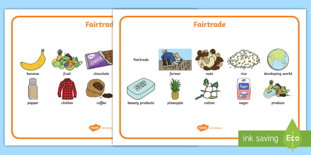 Fairtrade Word Mat (Hecho por educadores) - Twinkl
