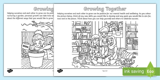 Children's Mental Health Week Colouring Pages | Mindfulness