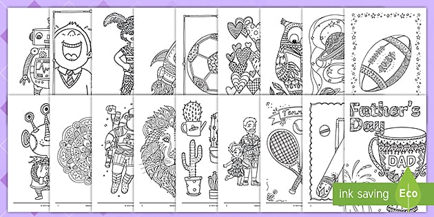 Happy Father's Day Colouring Card | Printable Resource Pack