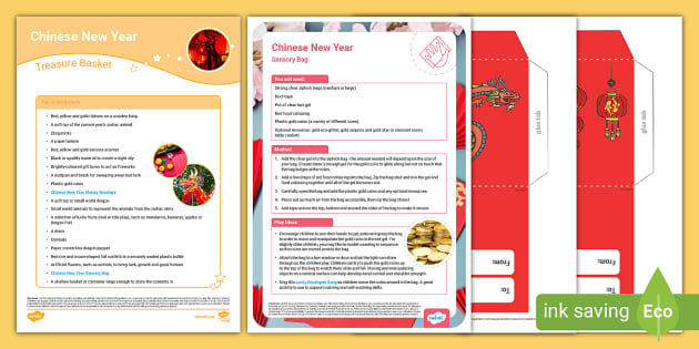 Chinese and Lunar New Year Loose Parts Play Activities for Early Years