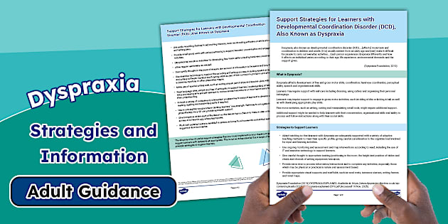 Information and Support Strategies for Learners with Dyspraxia