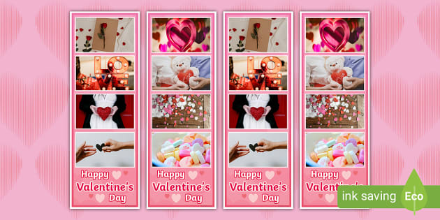 Valentine's Day Photo Strip Bookmarks (teacher made)