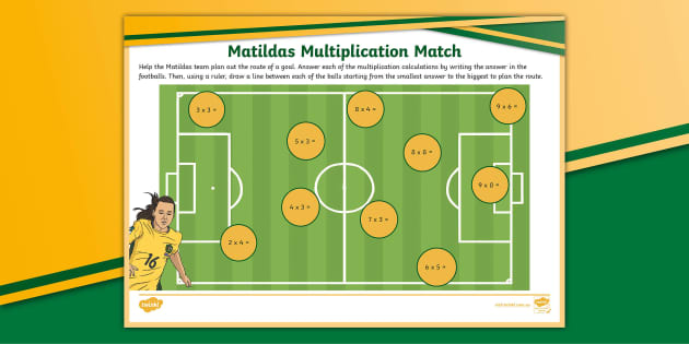 Matildas Multiplication Match (teacher made) - Twinkl