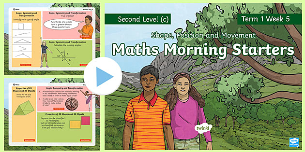 Maths Morning Starters Second Level (c) Term 1 Week 5 PowerPoint