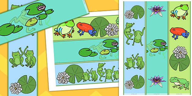 👉 Frog Themed Display Borders (teacher made) - Twinkl