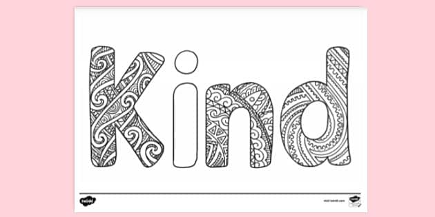 FREE! - Be Kind Colouring Sheet | Colouring Sheets