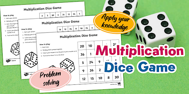 multiplication using dice