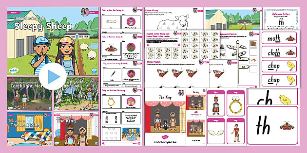 Phonics 'sh, th, th, ng' Level 3 Week 3 Weekly Lesson Pack