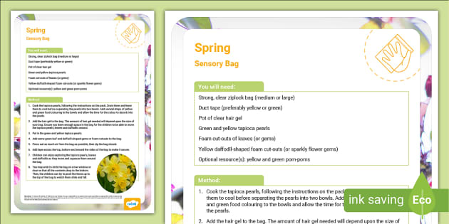Spring Sensory Bag | Sensory Play | Twinkl - Twinkl