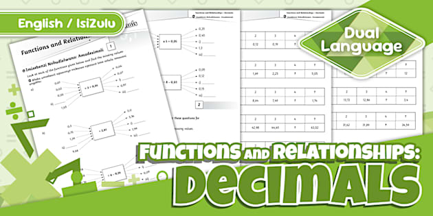 True and False with Functions and Relationships Activity Sheet