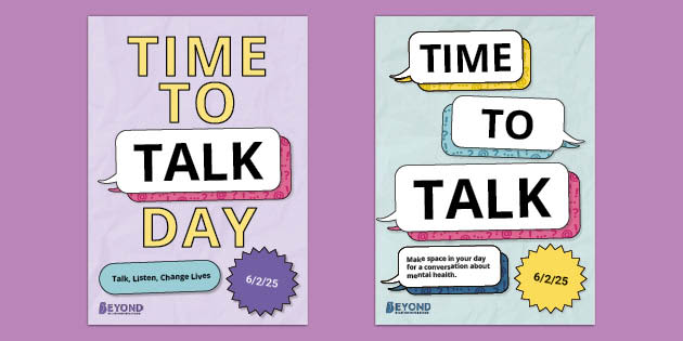 Time to Talk Day Display Poster (teacher made) - Twinkl
