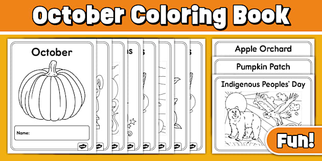 October Coloring Book | Coloring Pages