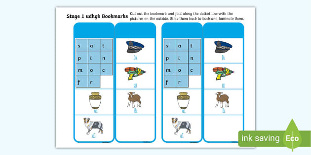 Stage 1 udhgk Bookmarks (teacher made) - Twinkl