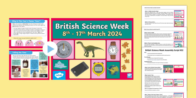 KS2 British Science Week 2024 (Time) Assembly Pack - Twinkl