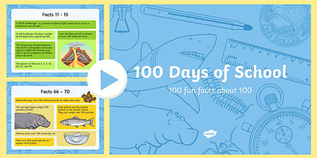 100 Fun Facts About 100 PowerPoint teacher Made Twinkl