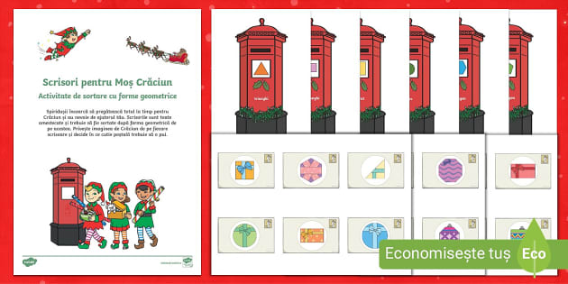 Scrisori pentru Moș Crăciun – Activitate de sortare