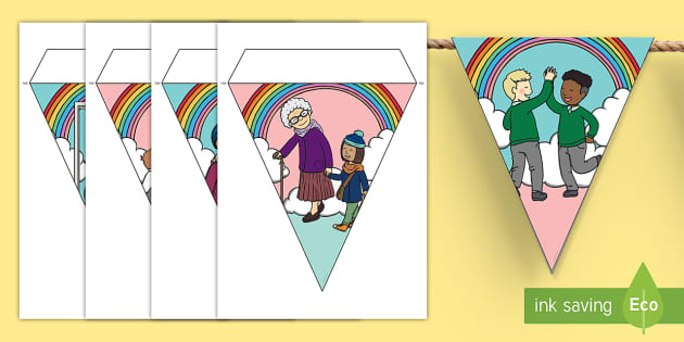 World Kindness Day Bunting - Celebrations and Displays
