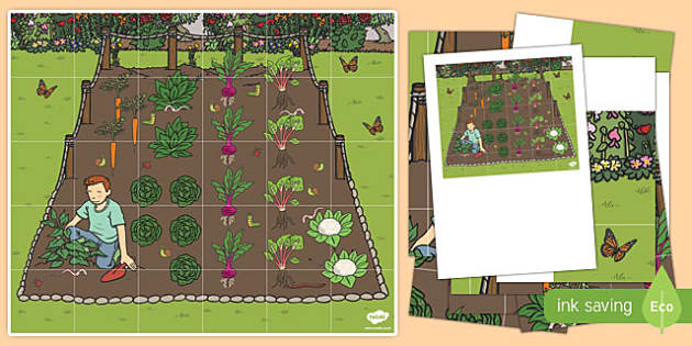 Vegetable Patch Mat to Support Teaching on The Enormous Turnip (Compatible