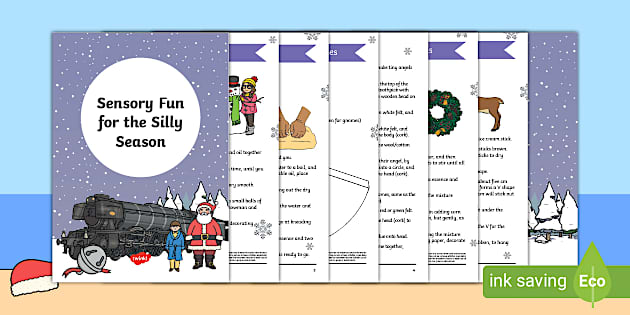 Sensory Fun for the Silly Season Activity Booklet - Twinkl