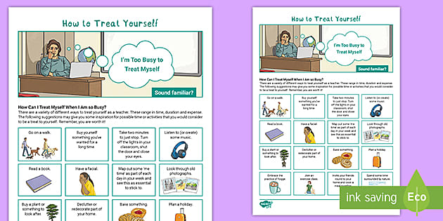 How to Treat Yourself Staff Wellbeing Resource