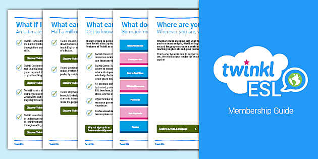 FREE! - FREE ESL Membership Guide (teacher made) - Twinkl