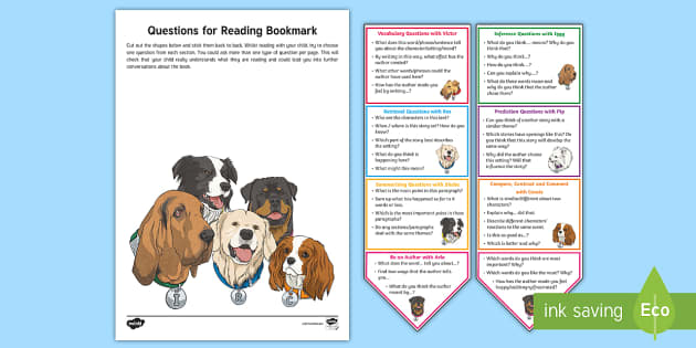 Year 3 Questions for Reading Bookmarks (teacher made)