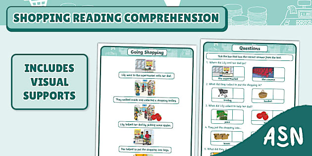 Going Shopping Reading Comprehension with Visual Supports