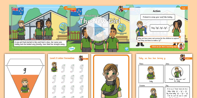 NZ Phonics: Level 2: Week 3: Lesson 1: 'g' Phonics Sound